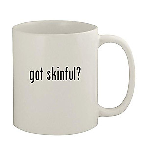 Knick Knack Gifts got skinful? - 11oz Ceramic White Coffee Mug, White