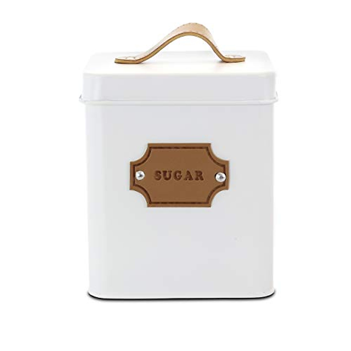 Megachef Storage and Organization Food and Coffee Canister Set Collection, 5 Piece, Matte White