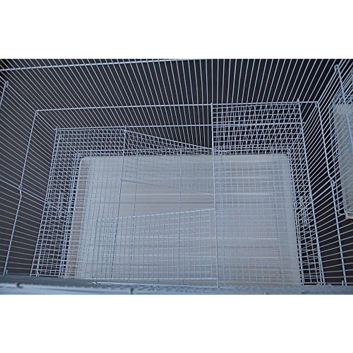 3-Tiers Small Animal Habitate Critter Cage Mouse Hamster Rat Gerbil Guinea Pig Home Sugar Glider Chinchilla Ferret (24" Length x 16" Depth x 24" Height, White)