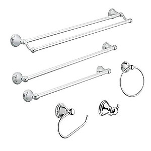 Moen, Chrome DN8422CH Preston 24-Inch Bathroom Double -Towel Bar