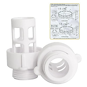 10184 Garden Hose Drain Plug Connector Fits for Intex Round Swimming Pool Hose Connectors for Above Ground Round Pool Hose Adapter