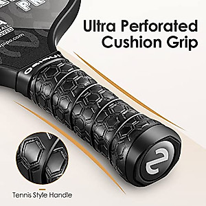 Niupipo Explorer Pro Pickleball Paddle - Graphite Carbon Fiber, USA Approved Pickleball Paddles for Sanctioned Tournament Play, Co-Designed by The Top 5 Touring Pro Pickleball Player FAD