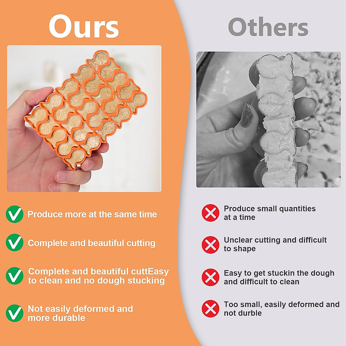 Sidosir 25-Cavity GoldFish Cracker Cookie Cutter, Mini Plastic Fish Biscuit Cutter for Tiny Treats,Fish Shaped Foods, Cookies