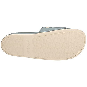 adidas Unisex Adilette Comfort Slide Sandal, Magic Grey/Wonder White/Gold Metallic, 13 US Women