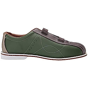 Mens TCR 3V Cobra Rental Bowling Shoes- Hook and LoopBrown/Green 5 1/2