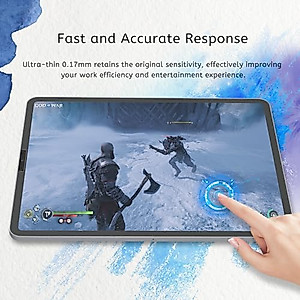 MOBDIK [3+2PACK Paper Screen Protector Compatible with iPad Pro 12.9 (2022 & 2021 & 2020, 6th & 5th & 4th Generation), Anti-Glare, Matte Film for Writing, Compatible with Apple Pencil