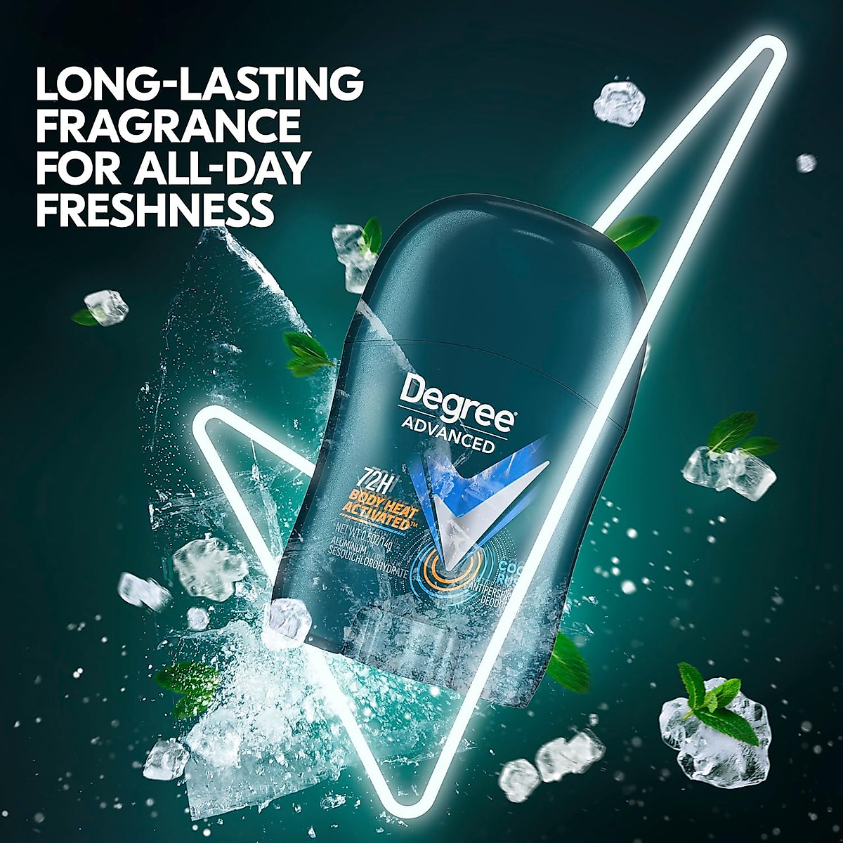 Degree Men’s Travel Deodorant Cool Rush 36-Pack – 72H Body Heat Activated Mini Antiperspirant, 0.5 Oz Ea
