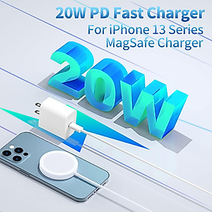 【MFi Certified】iPhone 14 Charger Fast Charging, Rombica 2Pack 20W PD USB-C Power Wall Charger Adapter with 6FT Type-C to Lightning Cable Compatible for iPhone 14 Pro 14 Pro Max 13 12 11 XS XR X 8 iPad