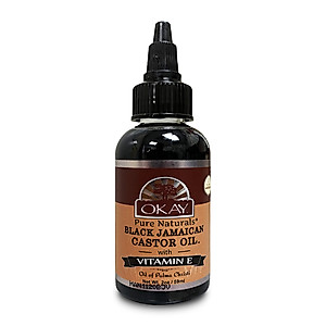 Black Jamaican Castor Oil With Vitamin E And Panthenol Helps Soothe Scalp&Skin Improves Blood Circulation Helps Naturally Grow Healthy Hair,Balances Oily Hair,Stimulate Hair Follicles For all Hair&Skin Types Made in USA 2oz