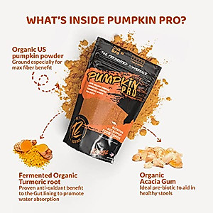 ROGUE PET SCIENCE Pumpkin Pro for Dogs - Tasty Powdered Digestive Support Food Topper w/Organic Pumpkin - Supports Prebiotic Fiber Source & Nutrition - Helps Loose Stool and Gut Inflammation(5.25 oz)