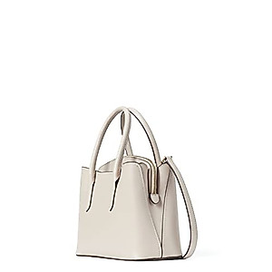 Kate Spade Rory Saffiano Leather Medium Satchel Crossbody Bag Purse Handbag (TUSK)