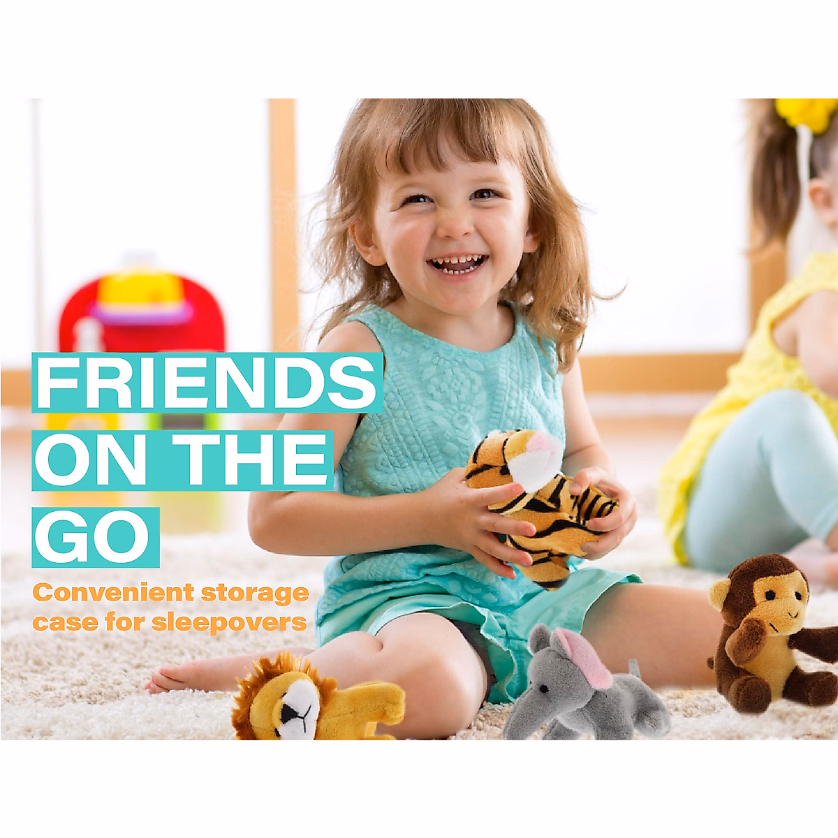 Etna Plush Buzzing Bees Toy - Cute Soft Mommy Bee Carrier Holds 4 Baby Bee Dolls, Squeeze Activated Sounds