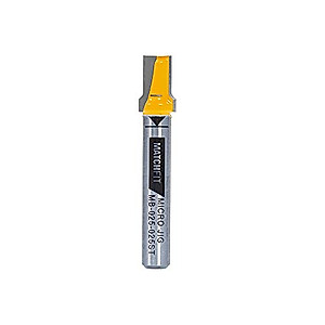MICROJIG Matchfit MB-025-025ST Relief 1/4" Shank 1/4" Straight Router Bit