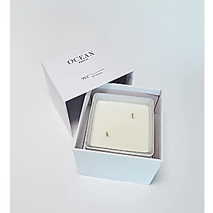 ME Mini-Escapes - 14 Oz Ocean Scented Candle Soy Wax with Inspirational Quote - Fragrant Blend of Bergamot, Cedarwood & Saffron - Aromatherapy Candles for Relaxation & Stress Relief