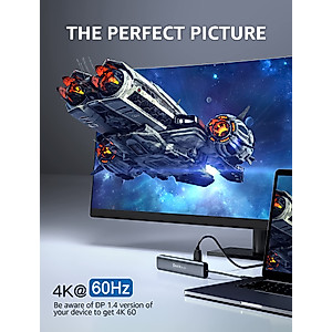 Bundle - 2Items：CableCreation USB A to USB C Cable 6ft + USB C Hub Multiport Adapter