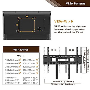 Mobile TV Stand with Wheels for 32-80 Inch LCD LED 4K Flat Screens with Wheels - Height Adjustable TV Cart Rolling TV Stand with Laptop Shelf, Outdoor TV Stand - Max VESA 600x400, Black