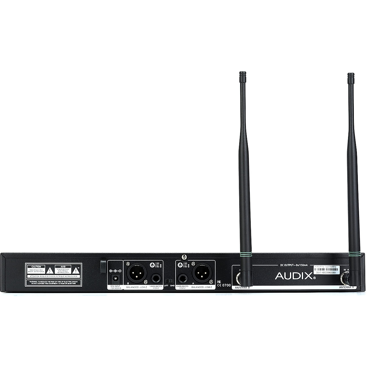 AUDIX AP42 OM2 Dual Handheld Wireless Microphone System for Musical Performances and Public Speaking - B Band