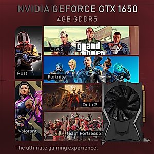 Dell Tower Computer Gaming PC, GeForce GTX 1650 4GB GDDR5 [ Intel Core i7 Processor, 16GB RAM, 1TB SSD, HDMI, Wi-Fi] Keyboard & Mouse, USB Bluetooth, Windows 10 (Renewed), Black