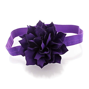 My Lello Baby Petal Flower Headbands Mixed Colors 2-Pack (Light Lavender/Purple)