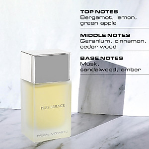 Pascal Morabito - Pure Essence- 3.4 Oz Eau De Toilette - Fragrance Mist For Men - Fruity, Woody Oriental Scent - Cologne Spray With Citrus, Bergamot, Violet, Cedar, Musk Accords