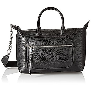 DKNY Abby Th Satchel, Black/Silver
