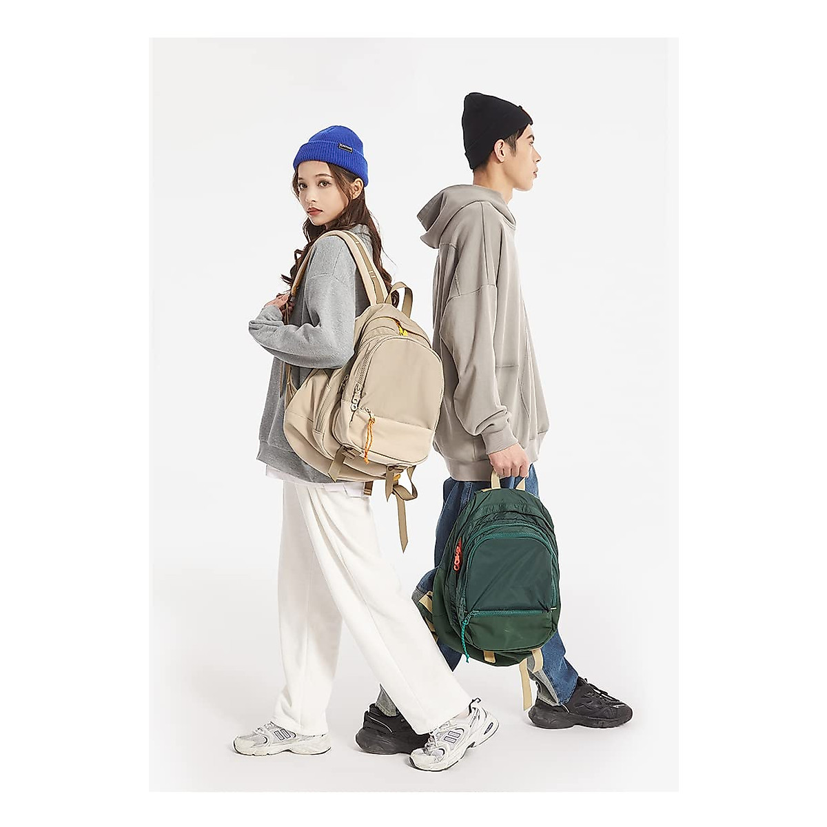 DORIS&JACKY UNISEX Campus Backpack Large Capacity Travel Casual Daypack For Women(Green)