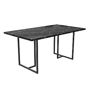 CosmoLiving by Cosmopolitan Astor Dining Table, Black, 64 in x 36 in x 30 in