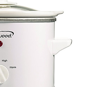 Brentwood Slow Cooker, 1.5 Quart, White
