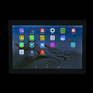 HEEPDD 10.1 Inch Tablet 6GB 128GB 5G WiFi Calling Tablet MT6592 10 Core Calling Tablet for Android 12 Gold for Study (US Plug)