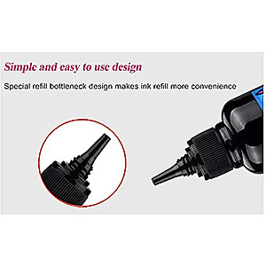 INKPRO 4x100ml Universal Refill Ink for Canon HP Brother Lexmark Dell Printers (4 Colors Set), Cyan