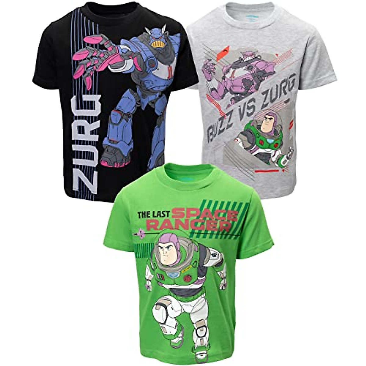 Disney Pixar Lightyear Buzz Lightyear Little Boys 3 Pack T-Shirts Buzz/Zurg 5