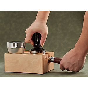 IKAPE 53.3mm Espresso Tamper, Premium Barista Coffee Tamper with Calibrated Spring Loaded, 100% Flat Stainless Steel Base Tamper Fits for Breville Series 54mm Portafilter Basket