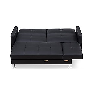 Gold Sparrow Davenport Sectional, Black