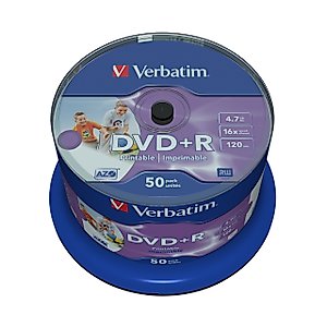 Verbatim DVD+R 4.7GB 16x SP 50 PR- 43512