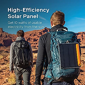 BioLite, SolarPanel 10+, Foldable 10 Watt Solar Panel with 3,200 mAh Battery