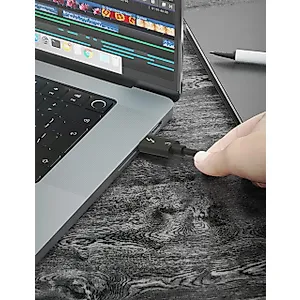 SABRENT Thunderbolt 3 USB-C Cable [Certified] 7.8" (20cm) | 40 Gbps | 100W Charging | E Mark Chip | for MacBook, Laptops, Docks [CB-T320]