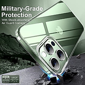 JUSTCOOL Crystal Clear Designed for iPhone 13 Pro Case, [Not Yellowing] [Military Grade Drop Protection] Slim Thin Clear Phone Case for iPhone 13 Pro 6.1 inch (Clear)