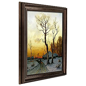 Space Art Deco, 11x14 Ornate Picture Frame Without Mat for 11x14 Photo,Shatter-Resistant Glass Sawtooth Hangers Wall Mount Display(Color Brown)