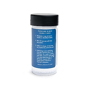 Recovery Piercing Aftercare Sea Salt From Dead Sea - All Natural, Soothing Healing Saline Solution