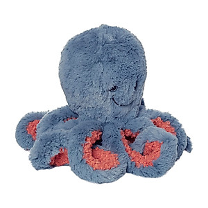 Manhattan Toy Dusty Blue Octopus 12" Ocean Sea Life Stuffed Animal Toy