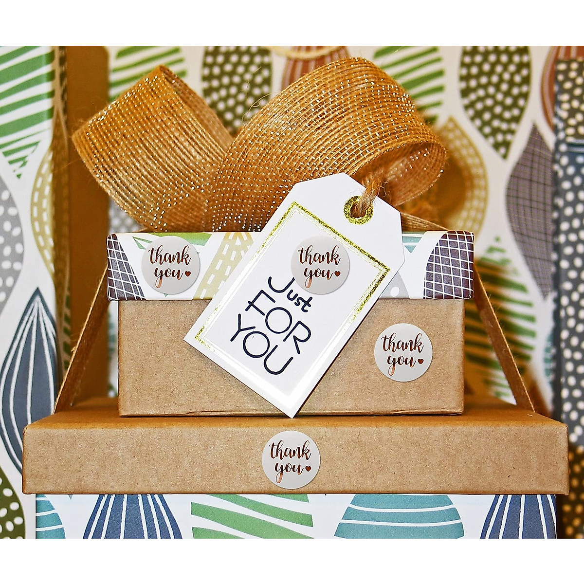 Fmcmly 1 Inch Thank You Stickers Roll, 500 Pcs Thank You Stickers Lables for Baking Packaging,Small Business,Envelope Seals,Birthday,Wedding,Party Gift Wrap Bag,Online Retailers Boutiques Shops