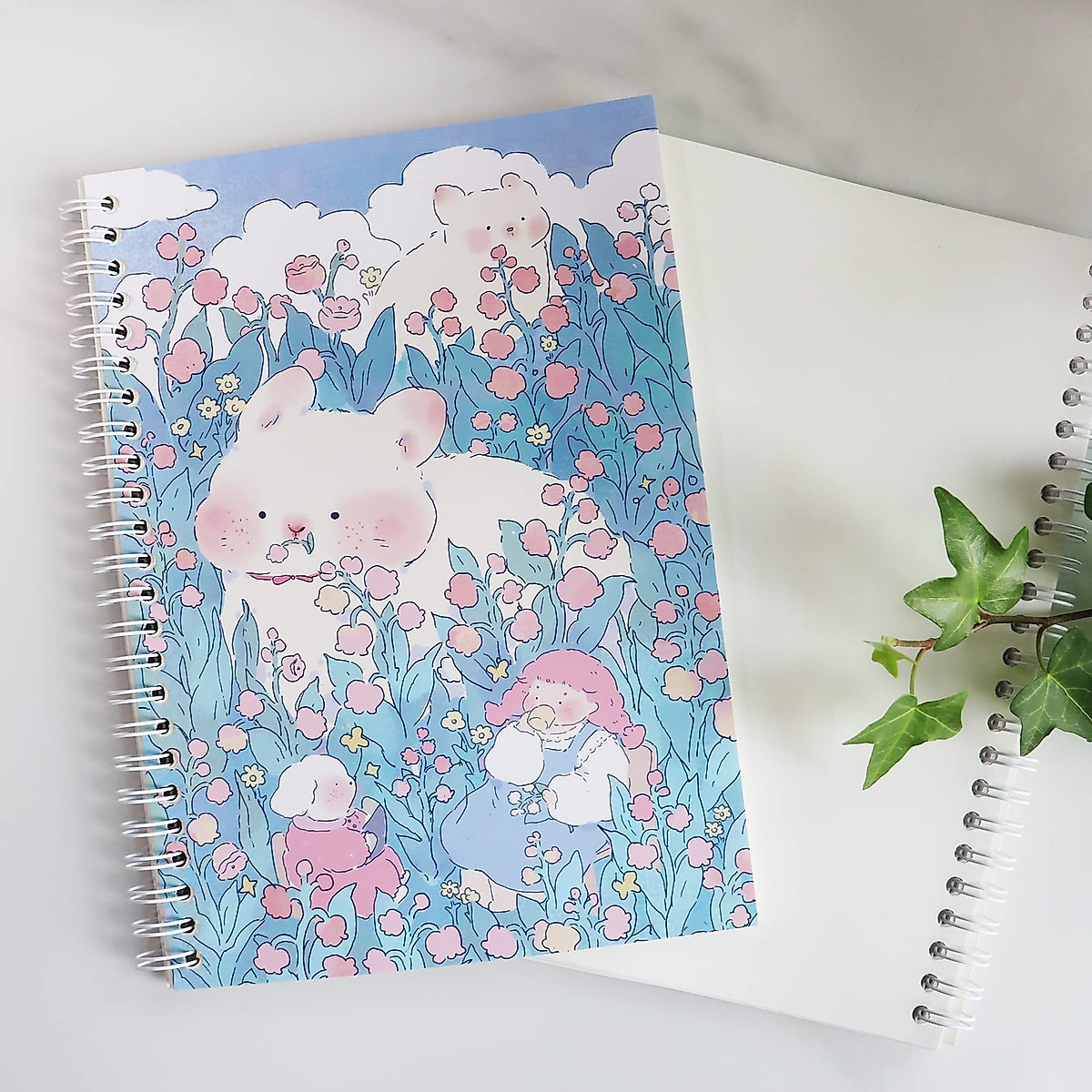 Reusable Sticker Storage Book Collecting Album Blank Stickers Organizer Book A5 Size with 40 Sheets Blank Release Paper for Stickers Holder Collection (BLUE-2)