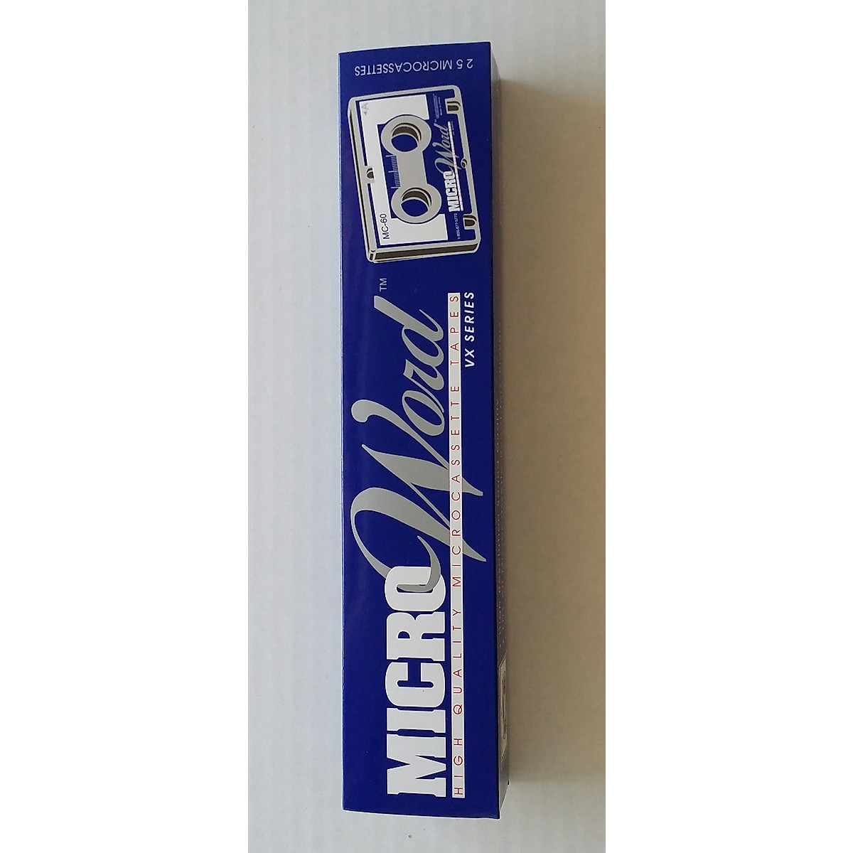 Micro Word MC60 Microcassette Blank Cassette Tapes - 60 Min. - Vx Series 25 Pack