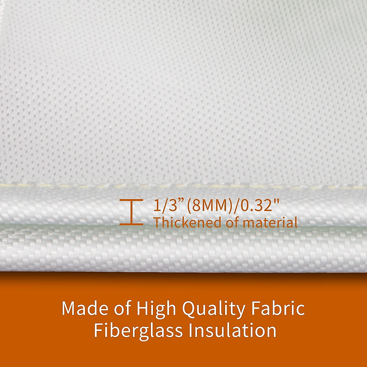 Welding Blanket 3X3FT, 1500GSM Heavy Duty Welding Blanket,Welding Blanket Fireproof,Thickness 1/3”(8mm),Thermal Resistant Insulation