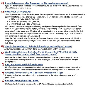 Xmatch Far Infrared Wooden Sauna Room, 2-Person for Corner Space, with 1600W, 7 Low EMF Heaters, 2 Bluetooth Speakers, 2 LED Reading Lamp and 3 Chromotherapy Lights