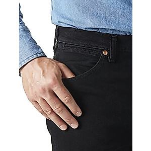 Wrangler Men's Cowboy Cut Active Flex Original Fit Jean, Black, 36W x 34L