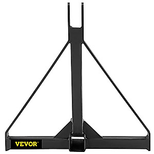 BestEquip 3 Point 2 Inch Universal Trailer Hitch Heavy Duty Receiver Hitch Category 1 Tractor Attachments Tow Hitch with 5000lbs Towing Capacity Black