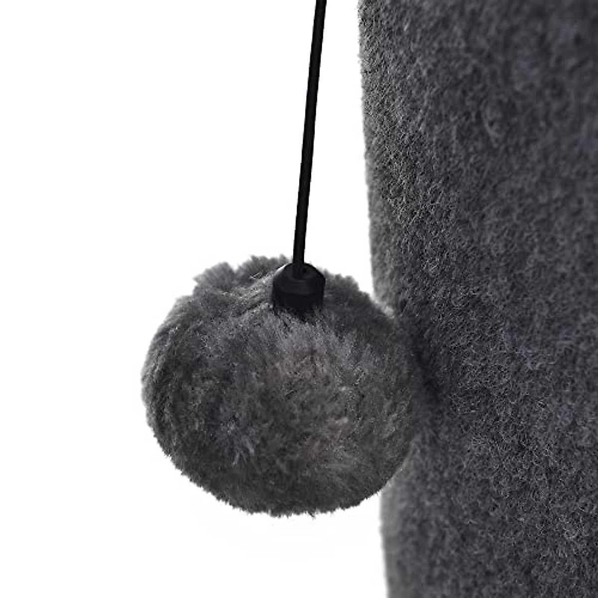 Cat Craft Bobcat Cat Plush Scratching Post with Integrated Cat Toy, Gray, Large (42")