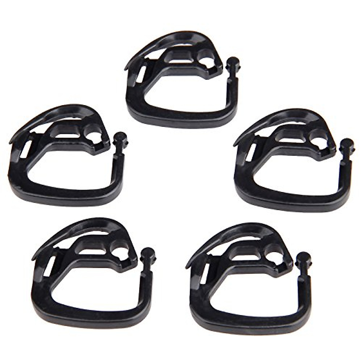 Mtsooning 50PCS Shade Cloth Clips, Black Net Clip Hooks, Universial Plastic Clamps for Sun Shade Net/Anti-Bird Net/Garden Net/Rope/Canopy