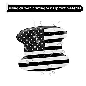 UGSHY Pack of 4 Car Door Handle Protector, Universal Car Door Handle Sticker, Anti Scratches Door Side Paint Protector, Automotive Exterior Accessories, for Cars Trucks SUVs (American Flag Black)